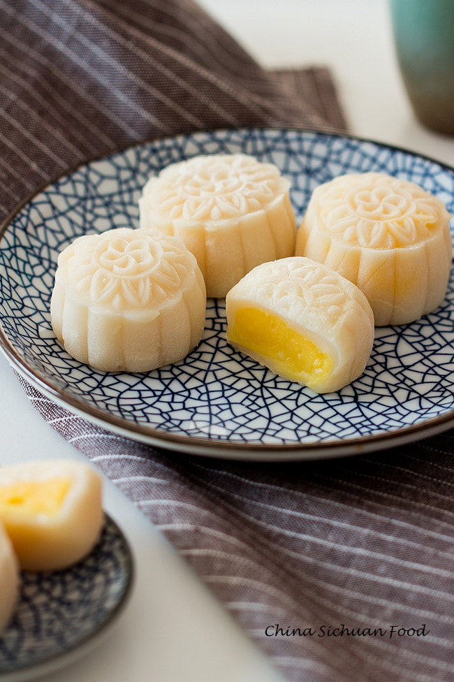 Snow Skin Mooncake Video Recipe With Custard Filling China Sichuan Food