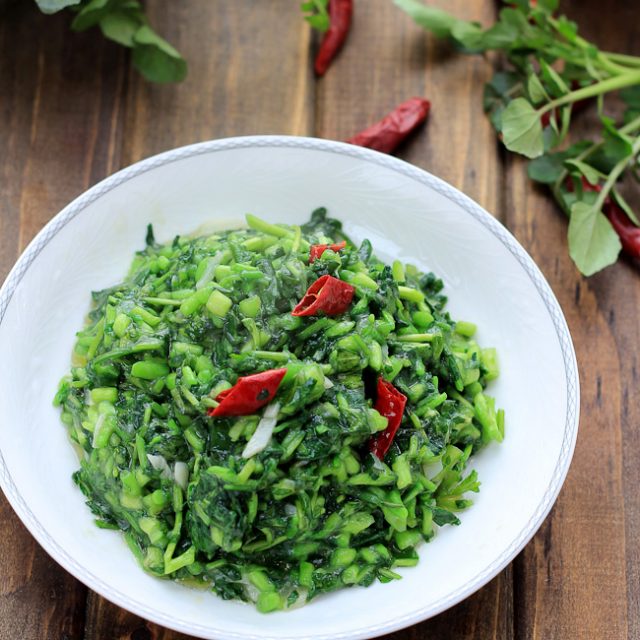 Watercress Stir-fry Recipe – China Sichuan Food
