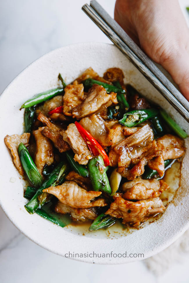 Hunan Pork Stir Fry China Sichuan Food