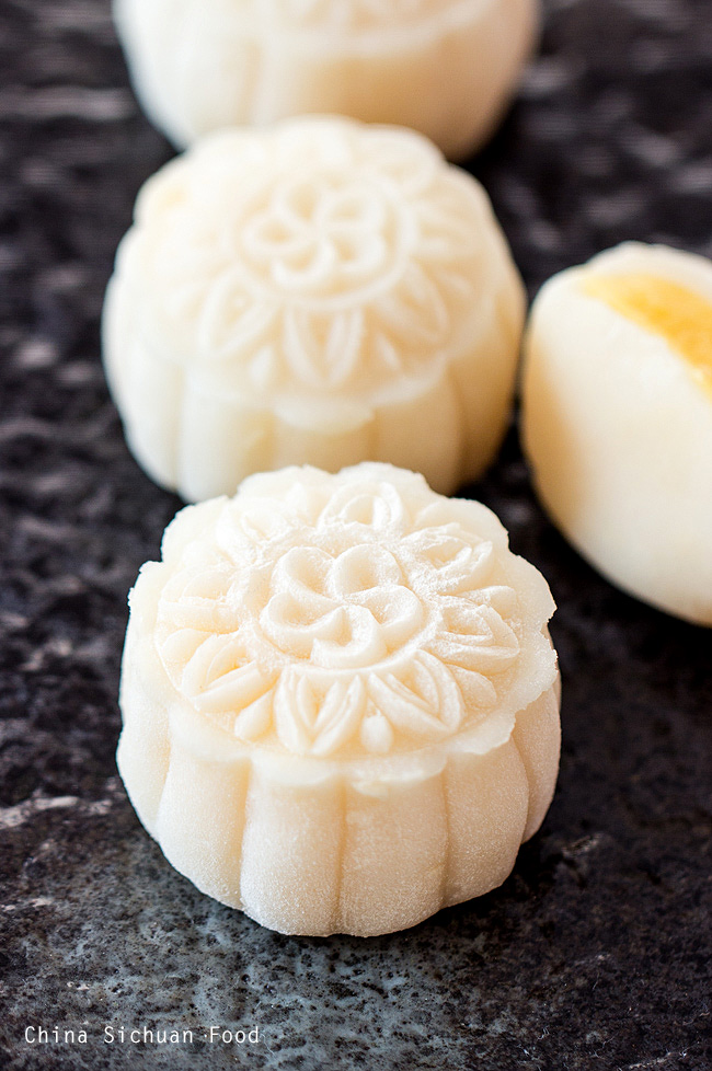 Snow Skin Mooncake Video Recipe With Custard Filling China Sichuan Food