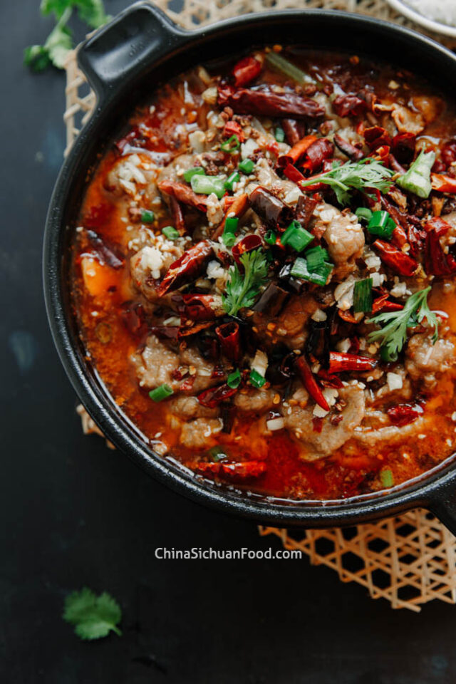 Shui Zhu Beef (Sichuan Boiled Beef) - China Sichuan Food