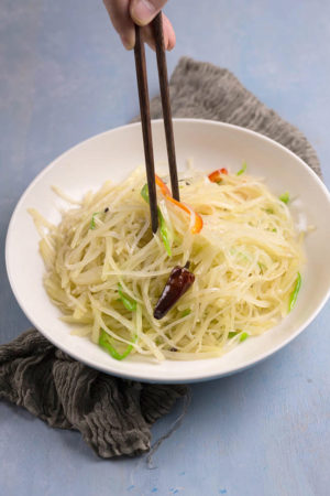 Shredded Potato Stir Fry - China Sichuan Food