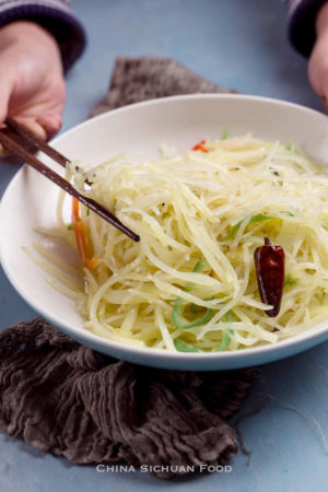 Shredded Potato Stir Fry - China Sichuan Food