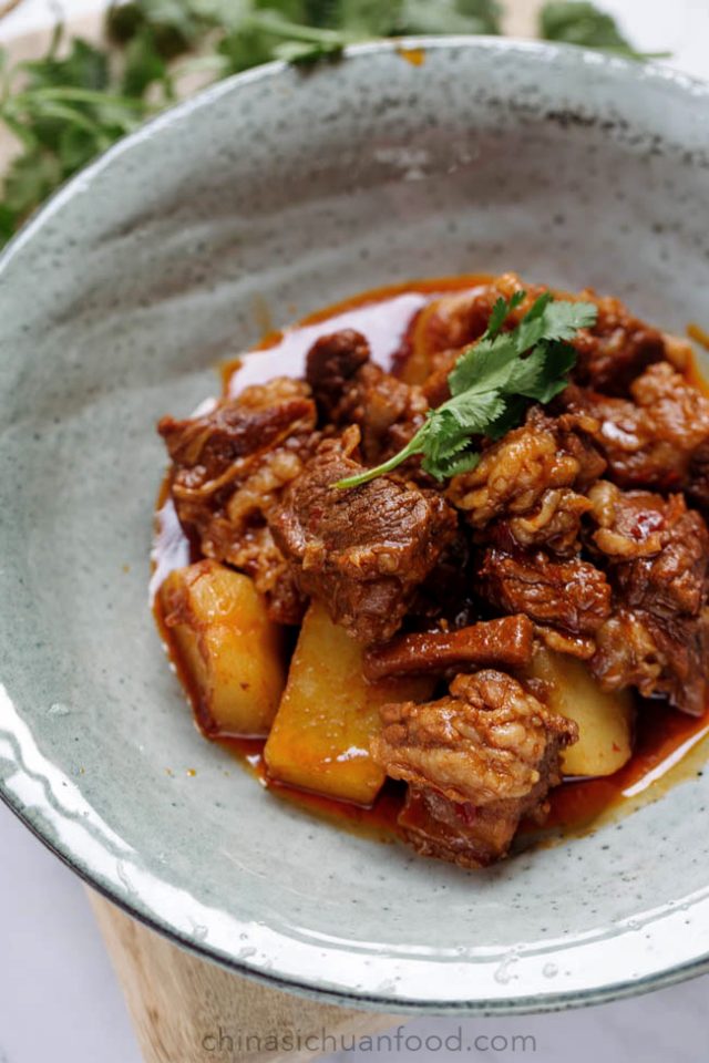 Braised Beef with Potatoes - China Sichuan Food