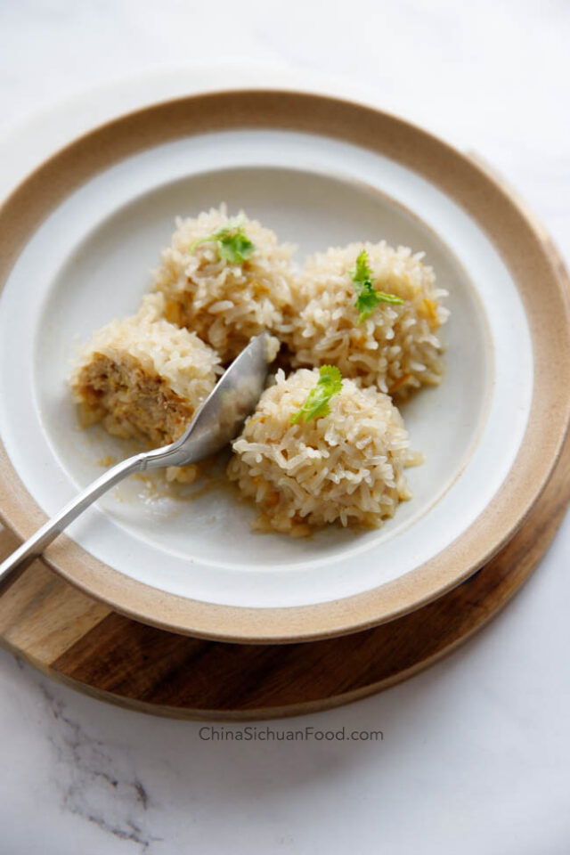 Steamed Meatball with Sticky Rice – China Sichuan Food